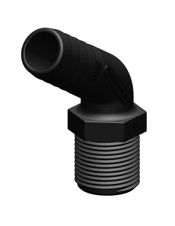 90531-0 Slangtule met schroefdraad 120° div. maten